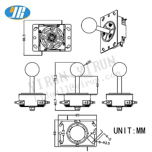 Arcade Joystick Dimensions