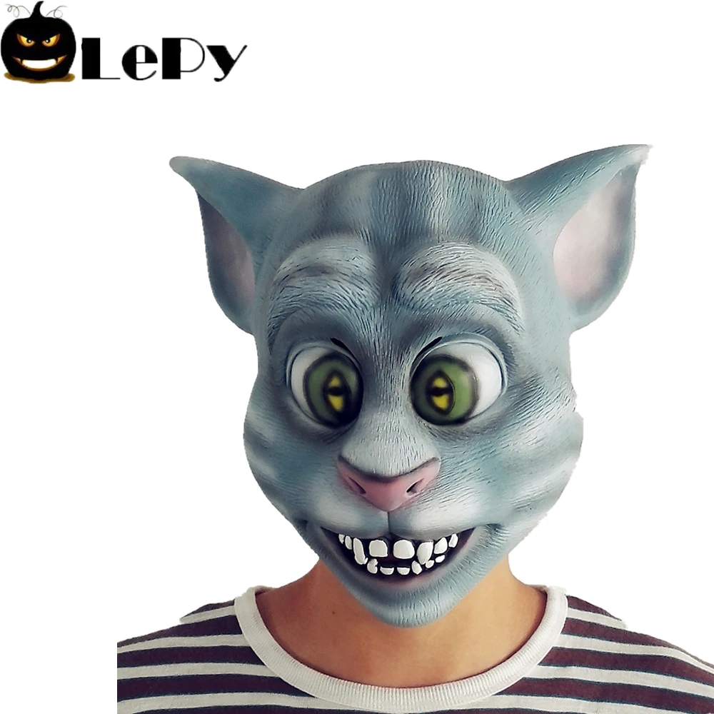 LePy new cute Tom cat mask funny Tom cat head bar party Cosplay Spoof ...