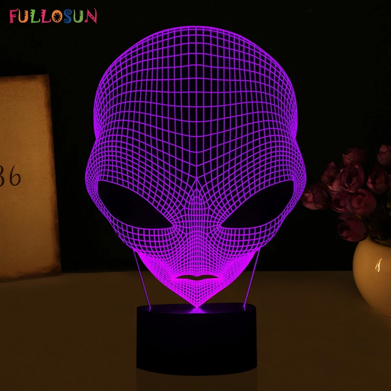 Unique 3D Special Alien Shape LED Table Lamp with USB Power FS 3048-in ...