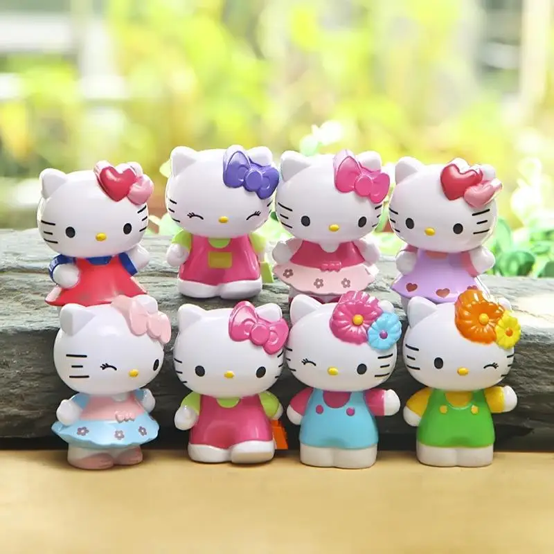 Aliexpress.com: Comprar 8 unids/lote Hello Kitty figuras de juguete 6.5 ...
