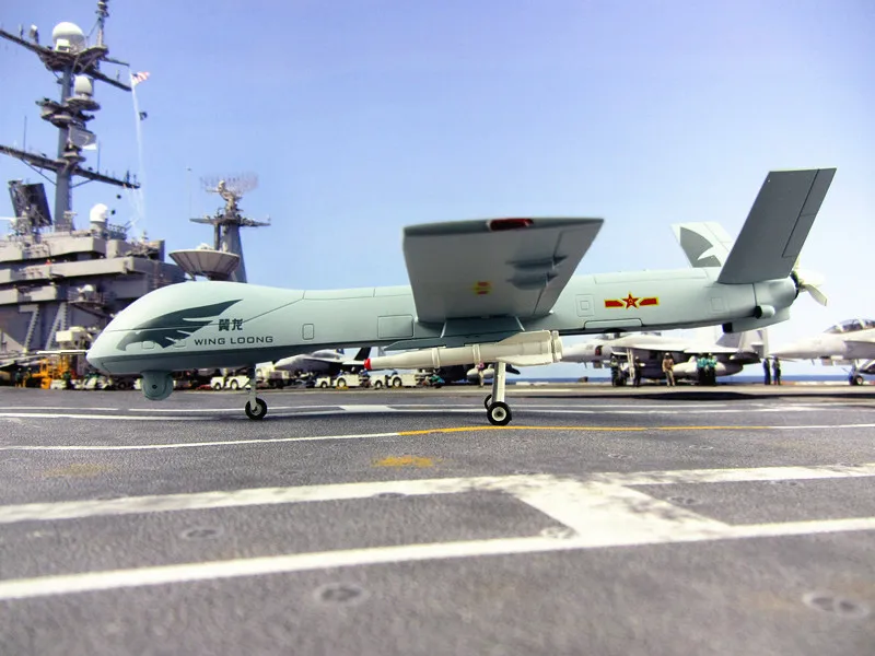 Chinese pterosaur UAV aircraft model aircraft model of metal alloy ...