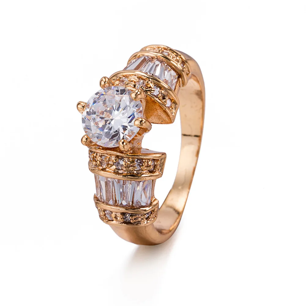 lingmei Women Luxury Lady Wedding Brilliant Jewelry Rings Party Dating ...