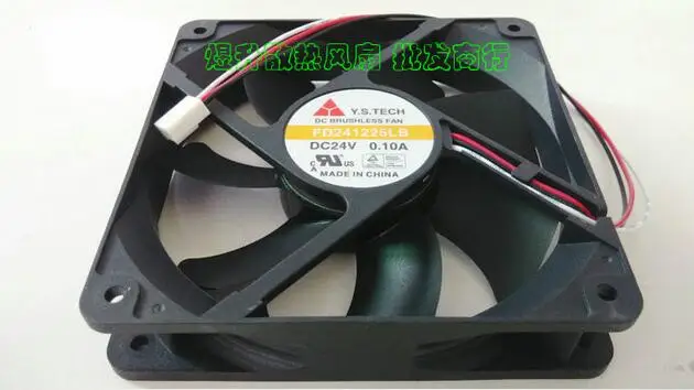 Original 120*120*25 FD241225LB DC24V 0.10A three line to stop the alarm ...