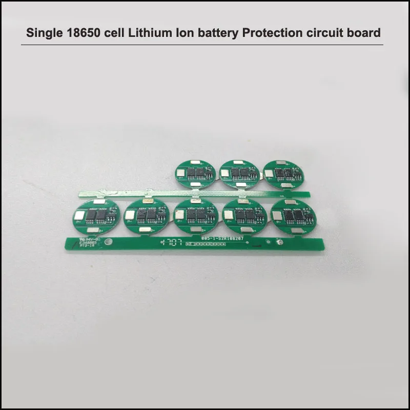 3.7V 1S 18650 battery single cylindrical cell PCB board and protection ...