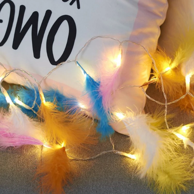 LED-String-Lights-Led-Feather-Fairy-Light-Battery-Operated-10-20-LED ...