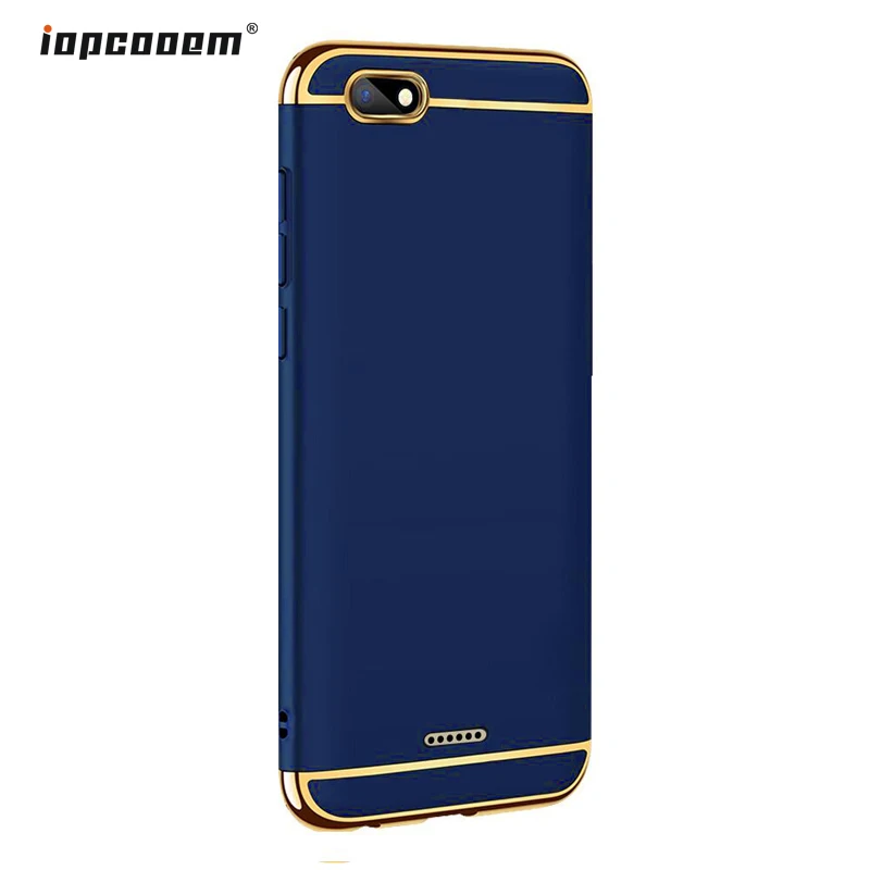 Xiaomi Redmi 6A Case Cover Luxury 3 in 1 PC Hard Shell Plating Back ...