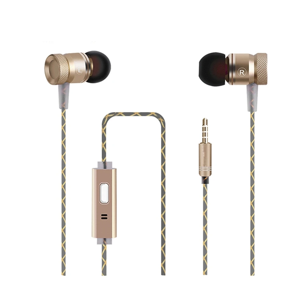 Hot Sport Running In Ear Earphone Metal Bass HD Stereo With Microphone ...