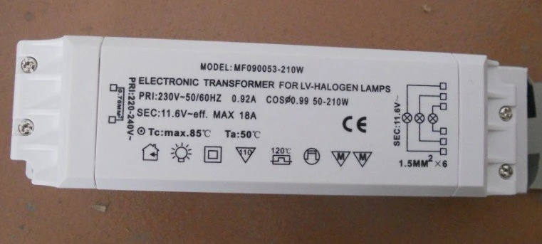 210w Electronic Transformer For Lv-halogen Lamps;ac220v Input ...