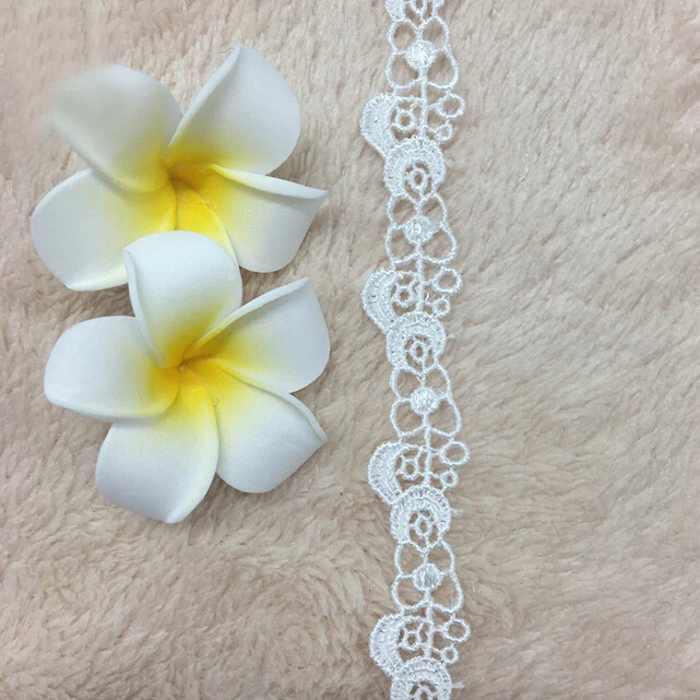 30Yard 1.5cm Beautiful Small Flower Water Soluble Embroidery Lace ...