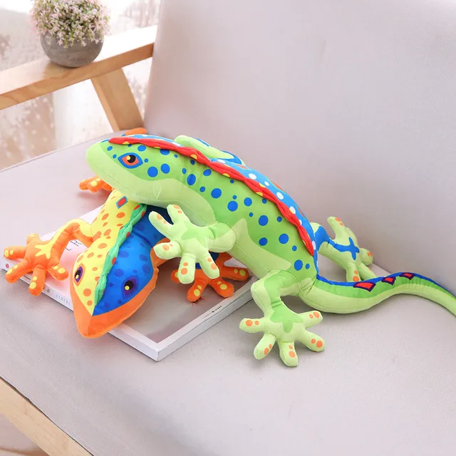 Simulation Animal Giant Real Life Gecko Plush Toy – Kawaii Store ...
