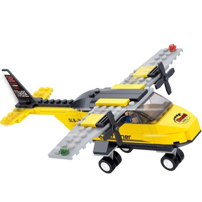 110pcs/set Legoings Airplane Building Blocks Kits Aircraft Plastic ...