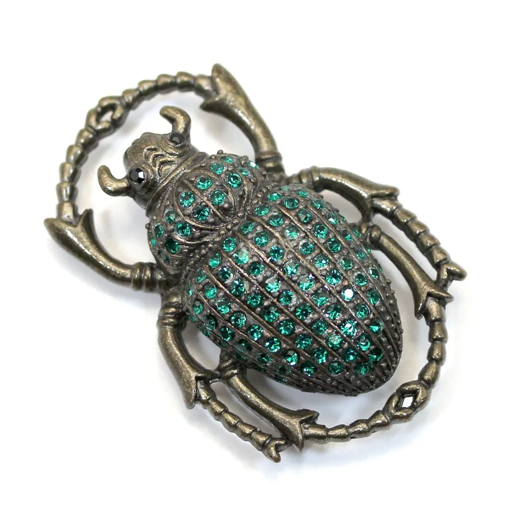 Prom Party Sieraden gift heldere Green Rhinestone broche, merk broche ...
