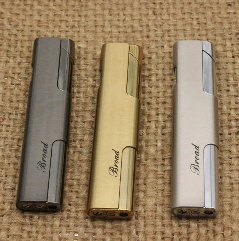 Metal Plating Windproof Butane Lighter for Smoking Cigarettes Slender ...