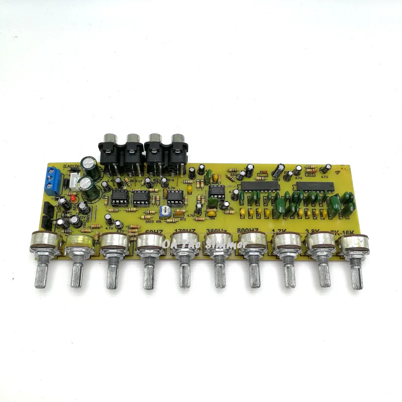 Power amplifier front tuning board EQ board 7 section equalizer board ...