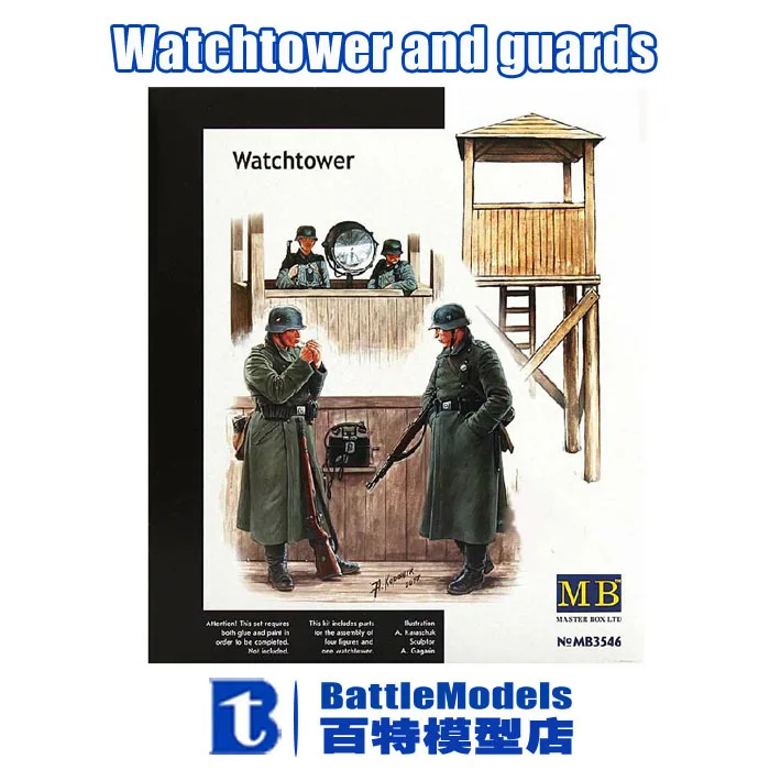 Master-Box-MODEL-1-35-SCALE-military-models-3546-Watchtower-and-guards ...