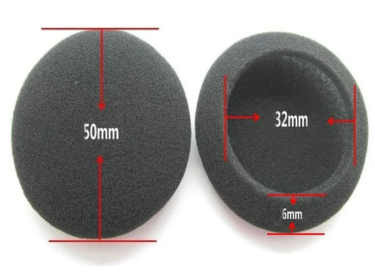 2pcs-pair-5cm-Foam-Ear-pads-For-headphones-PC130-PC131-PX80-PX100-H500 ...
