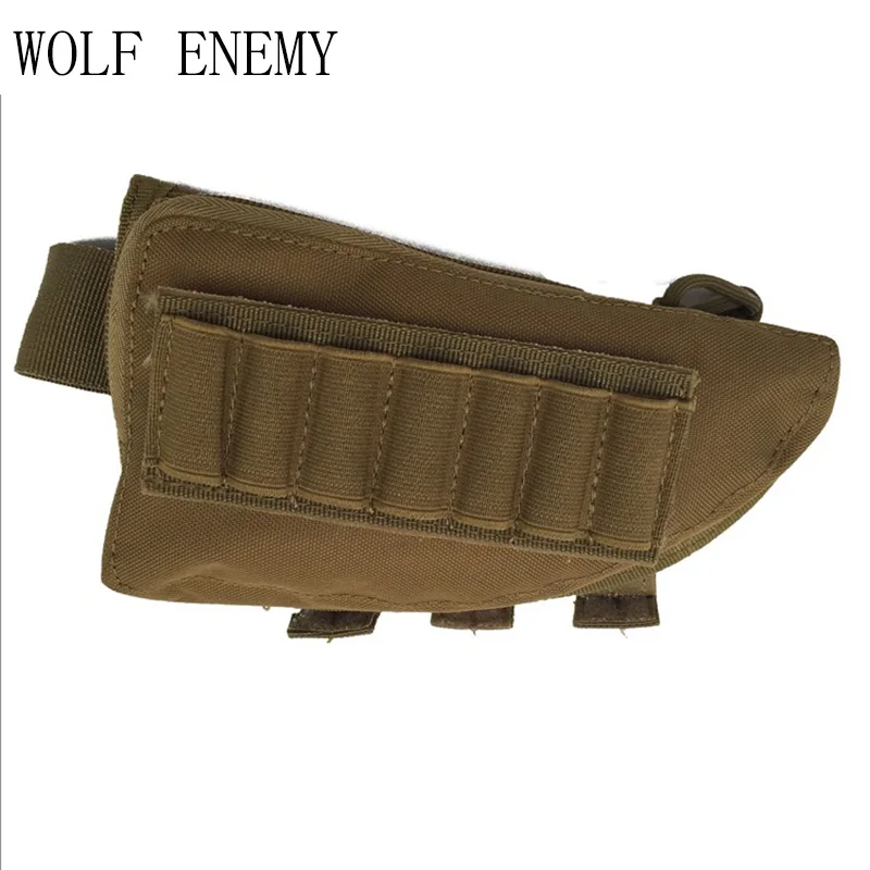 Airsoft Hunting Tactical Military Molle Shotgun Rifle Stock Ammo Pouch ...