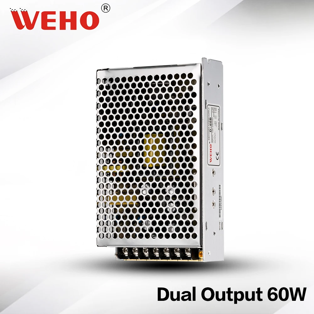 (D 60A) Dual Output 5V 12V power supply 60W dual switching power supply ...