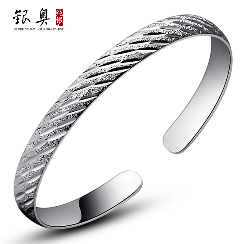 Pure silver bracelet Women s999 999 fine silver bracelet silver bracelet gift|gift tag|gift ...