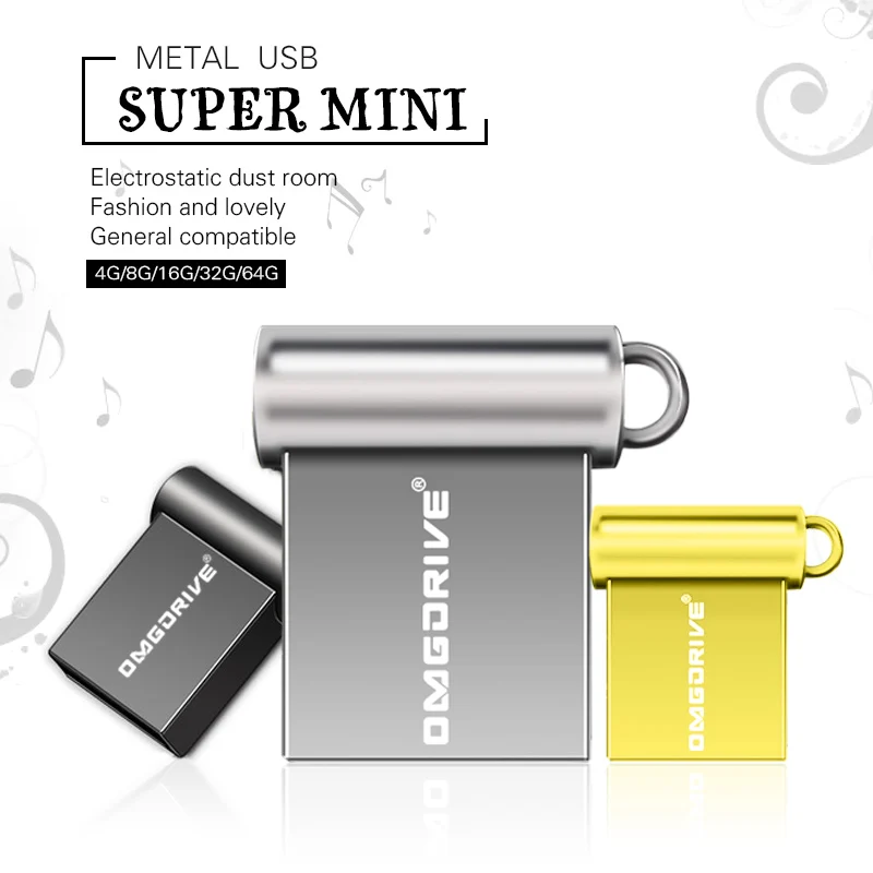 Metal mini Usb Flash Drive 4GB 8GB 16GB 32GB 64GB 128GB Pendriver Flash ...