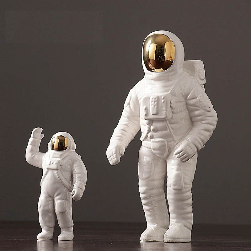 Modern-Astronaut-Sculpture-Ceramic-Figure-Statuette-Spaceman-Abstract ...