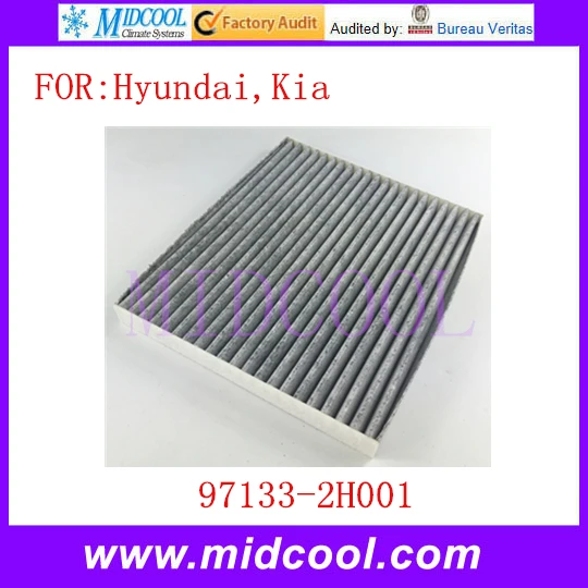 New Cabin Filter Air Conditioner Filter Oem 97133-2h001 971332h001 For ...