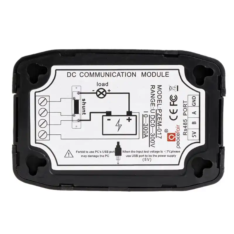 PZEM 017 DC Current Meter RS485 Interface Modbus Voltmeter Power Energy Wattmeter 0 300V 50A ...