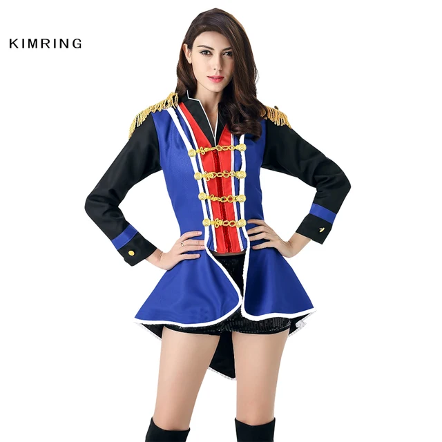 Kimring Fashion Majorette Costume Women Soldier Heroine Adult Outfit ...