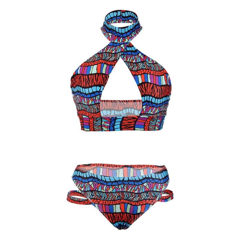 2018 Sequins Bikini Set Halter Metal Swimsuit Solid Swimwear Sexy ...