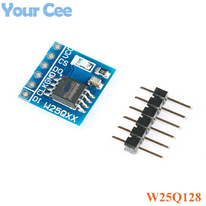 1pc W25Q128 NorFlash Storage Module 128Mbit Flash SPI Interface Control ...