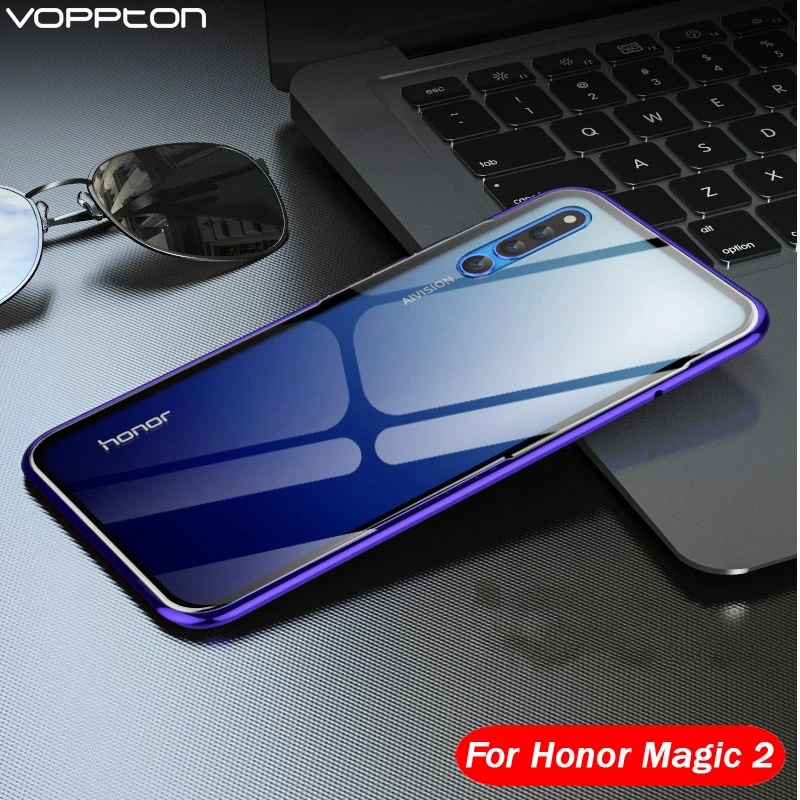 For Huawei Honor Magic 2 Case 6.39 inch Metal Frame Transparent ...
