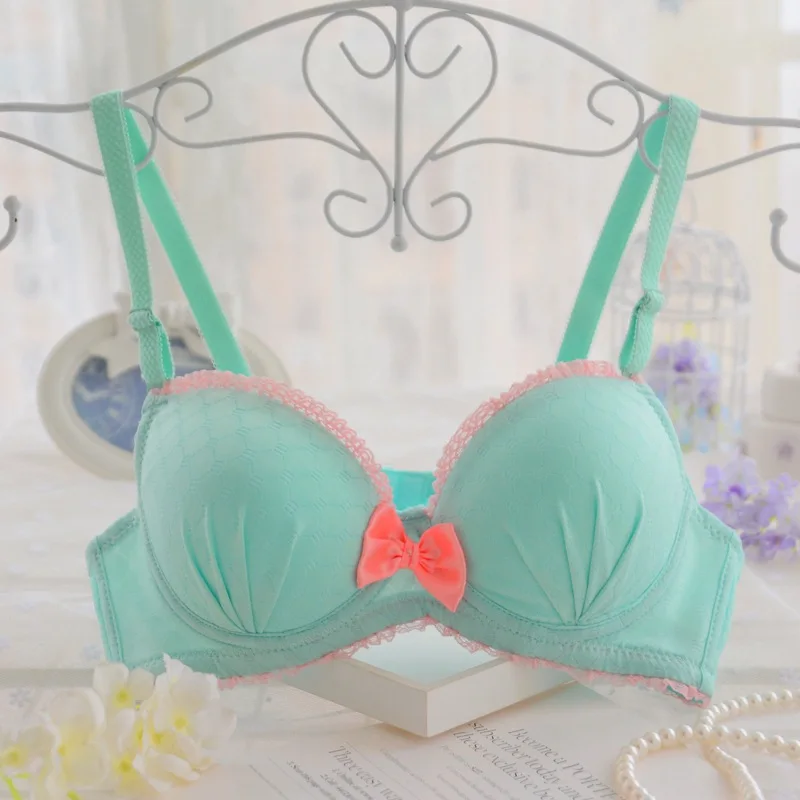 cotton comfortable bra & brief sets young girl underwear thin fashion ...