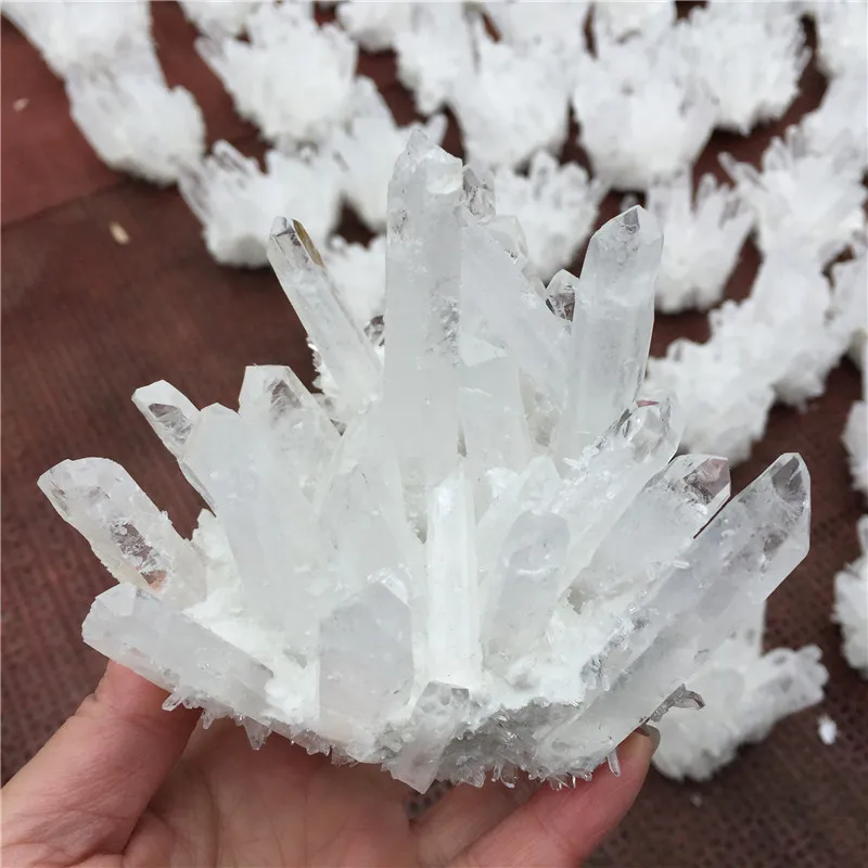 PIERRE VENDUE SEULE,300-400g--Cristal Quartz naturel, grappe minérale ...