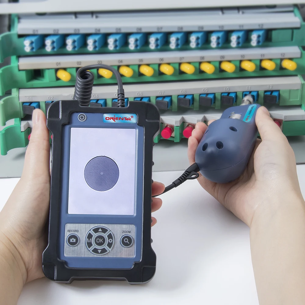 TIP 600V 400X LCD Screen Fiber Optic End Face Microscope Video Fiber ...