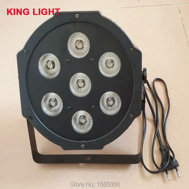 미국의 DJ LED SlimPar 7x9 와트 RGB 3IN1 주도 DJ 세척 빛 무대 Uplighting 소음 12 개/몫 ...