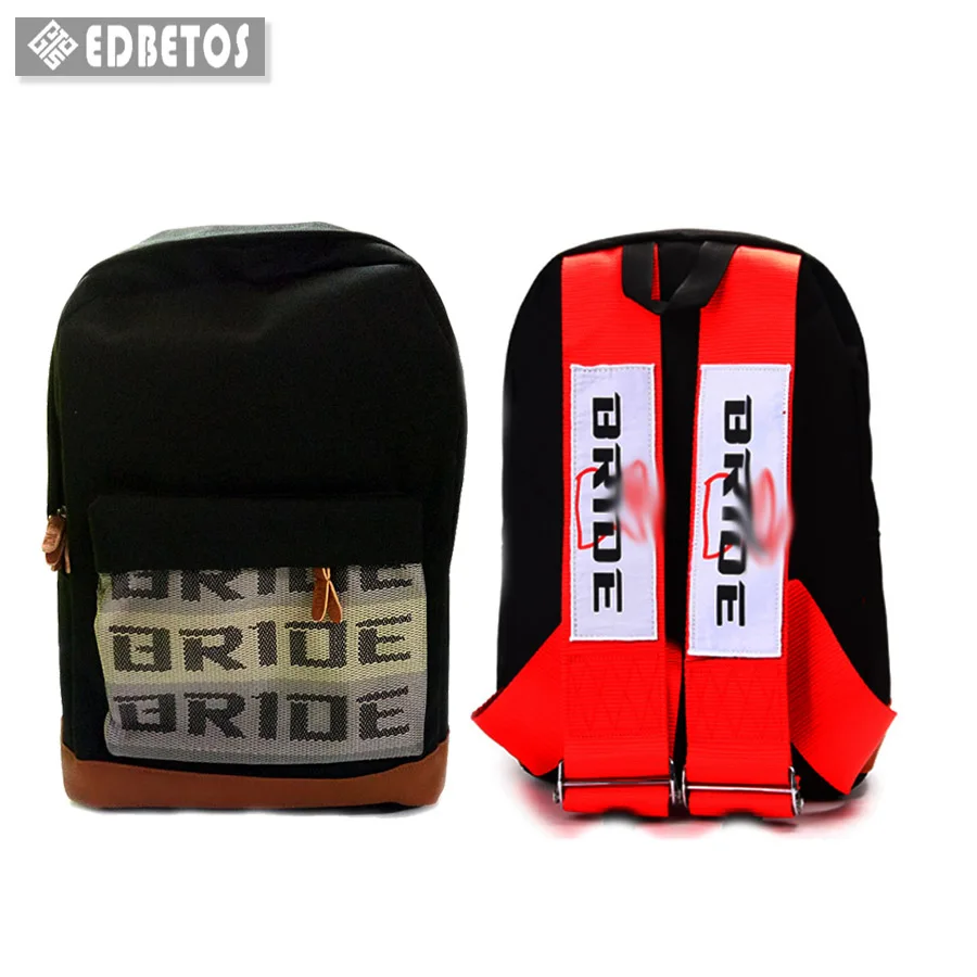 Edbetos Jdm Bride Fabric Recaro Backpack With Seat Belts Racing Bag Drift Race Jdm Bag Sparc