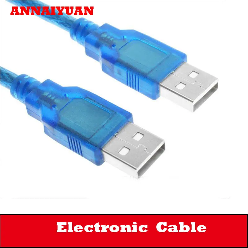Free shipping Computer usb copy double headed usb interface data cable ...