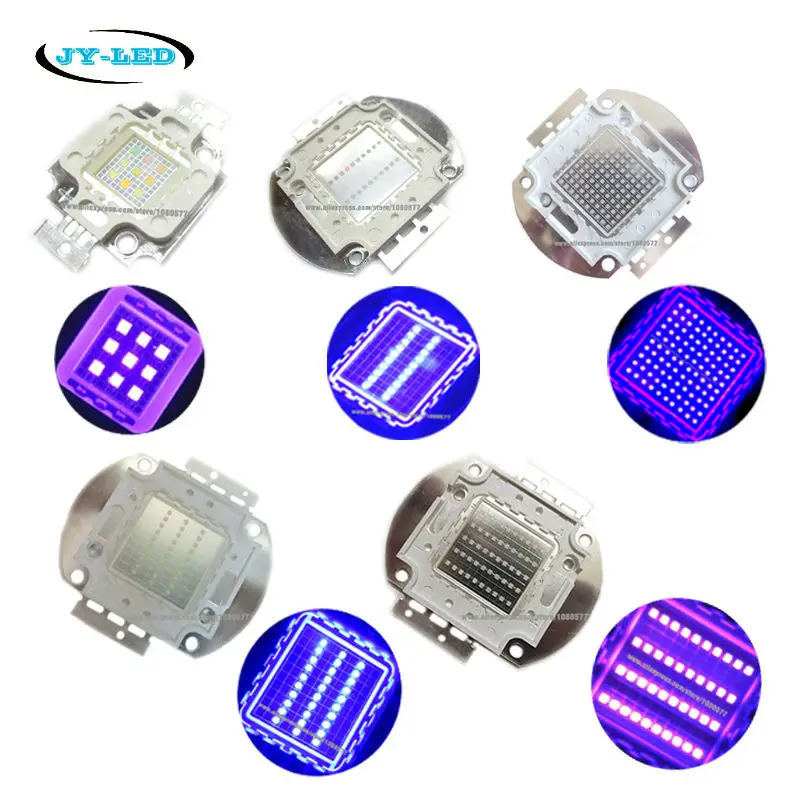 388nm 390nm wavelength High Power LED 3W 5W 10W 20W 30W 50W 100W Purple ...