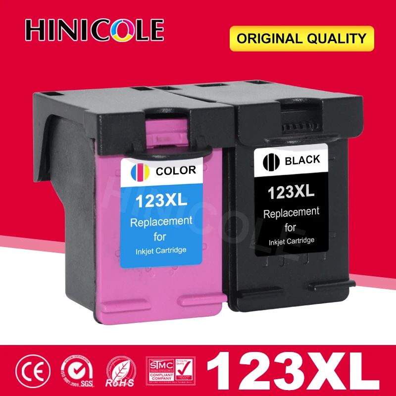 HINICOLE 123 Ink Cartridge Replacement for HP123 123XL for HP 123 ...