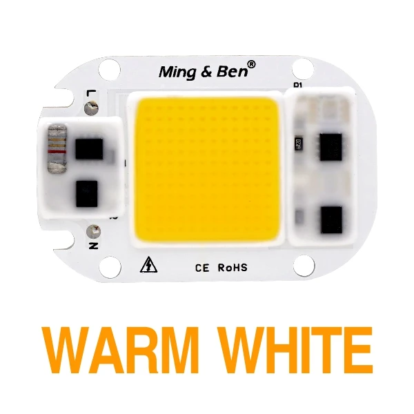 Chip Led Cob 50w Inteligente - sem reator - 110v e 220v (várias cores) - Plantando.com