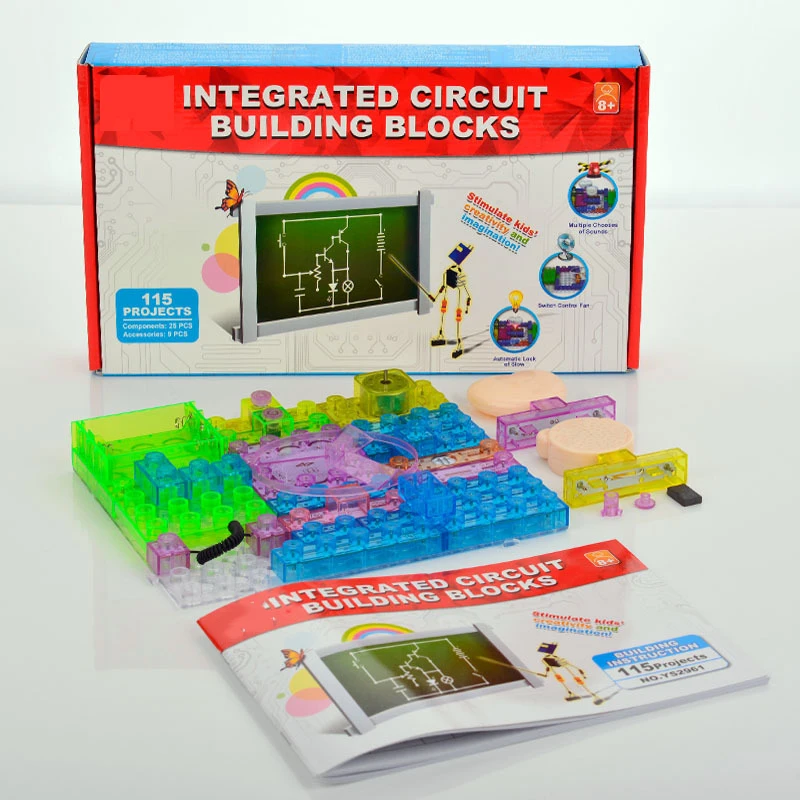 115projects Integrated Circuit Building Blocks Electronic Playground Diy Kits Plastic Model Kit