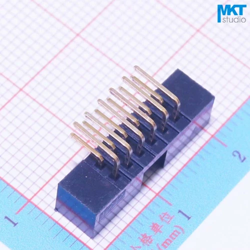 100Pcs Right Angle Bend 2x6P=12P 2.0mm Pitch Spacing IDC Box Pin Header ...