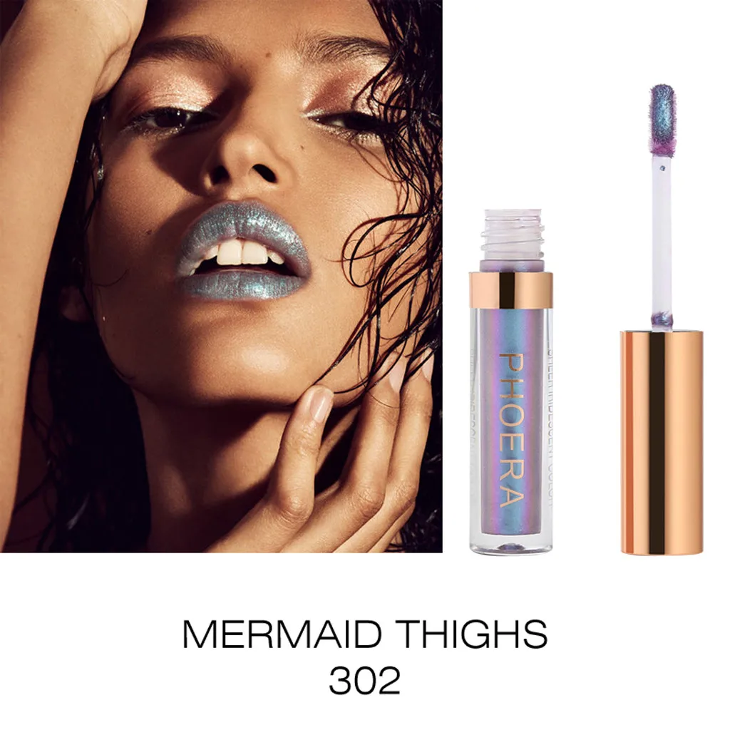 Матовая блестящая жидкая губная помада Водонепроницаемая блестящая ...