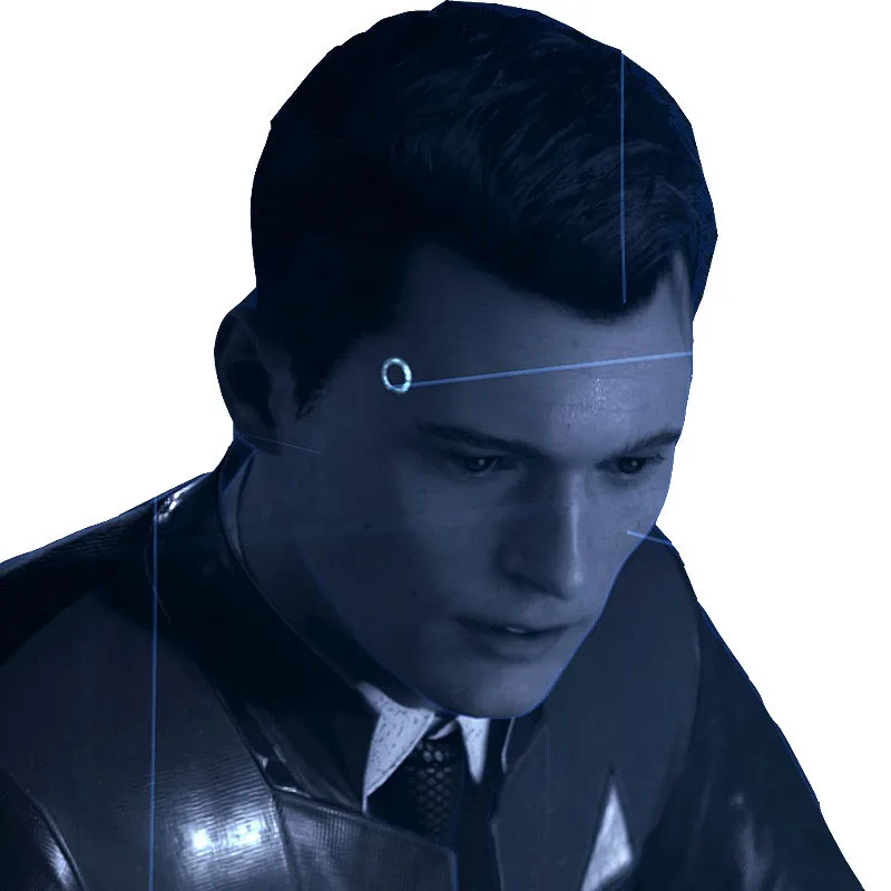Detroit: Become Human Cosplay RK800 Connor Wireless Temple LED Light ...
