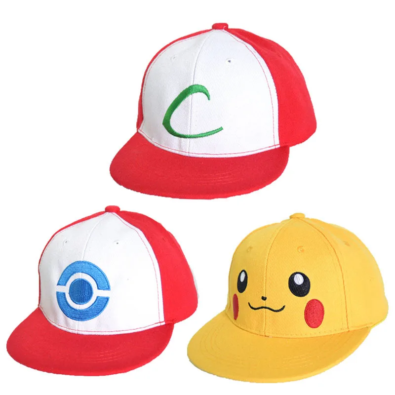 Children's Cartoon Character Baseball Caps Design Pokemon Go Cap Team ...