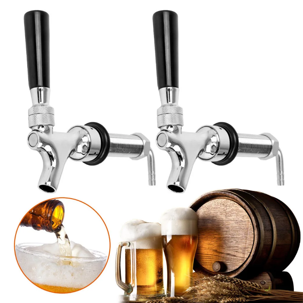  Shipping From AUD 2Pcs 80mm Long Shank Keg Tap Fittings Beer Tap Keg