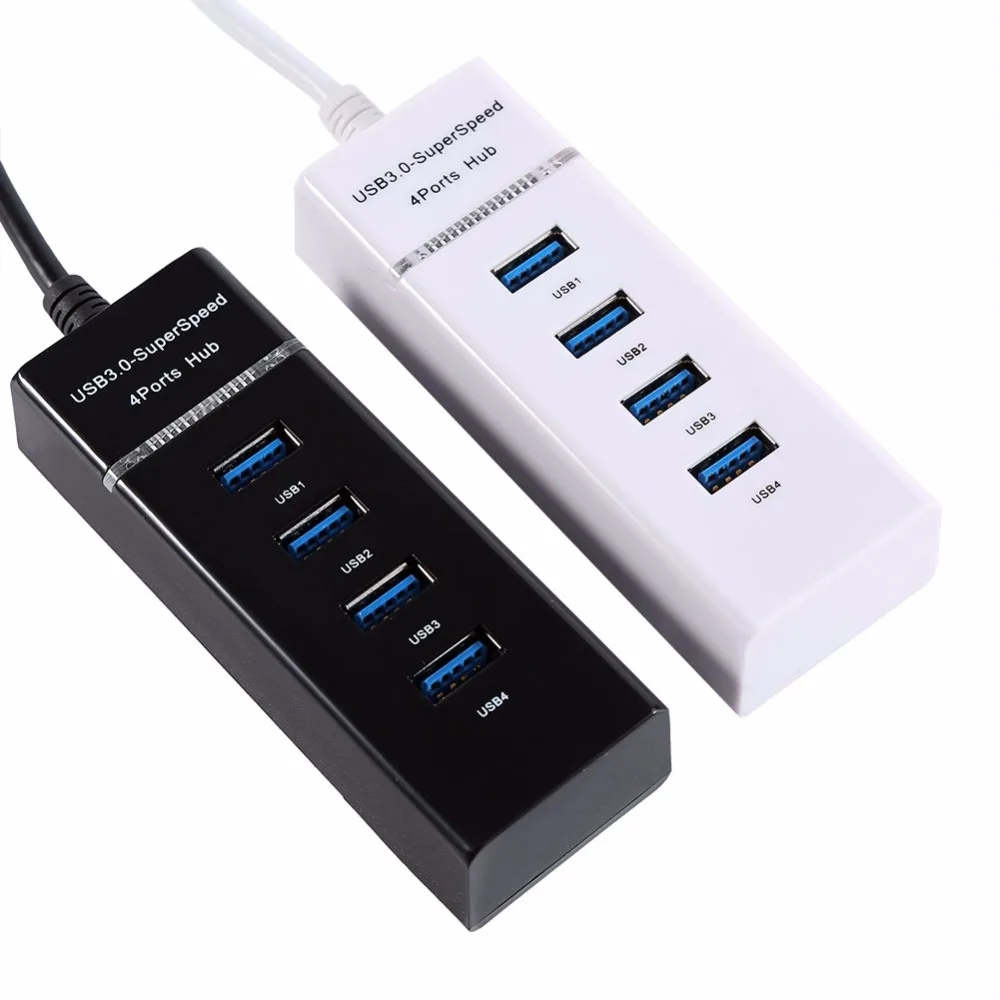 High Speed 5Gbps 4 Ports USB HUB 3.0 Splitter Adapter for Laptop PC ...
