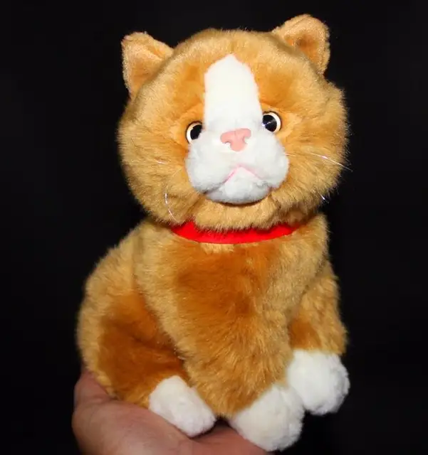Christmas gift Yellow cat Doll Plush Stuffed Animal Toys Cute cats Car ...