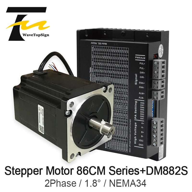 Leadshine Juego de motores de 2 fases, serie 86, NEMA34, 86CM35, 86CM45 ...