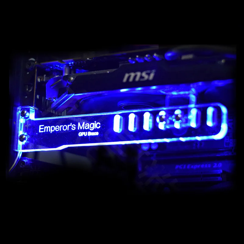 Blue Magic Cool LED Luminous Computer Office Main Box HIS K6 Graphics ...